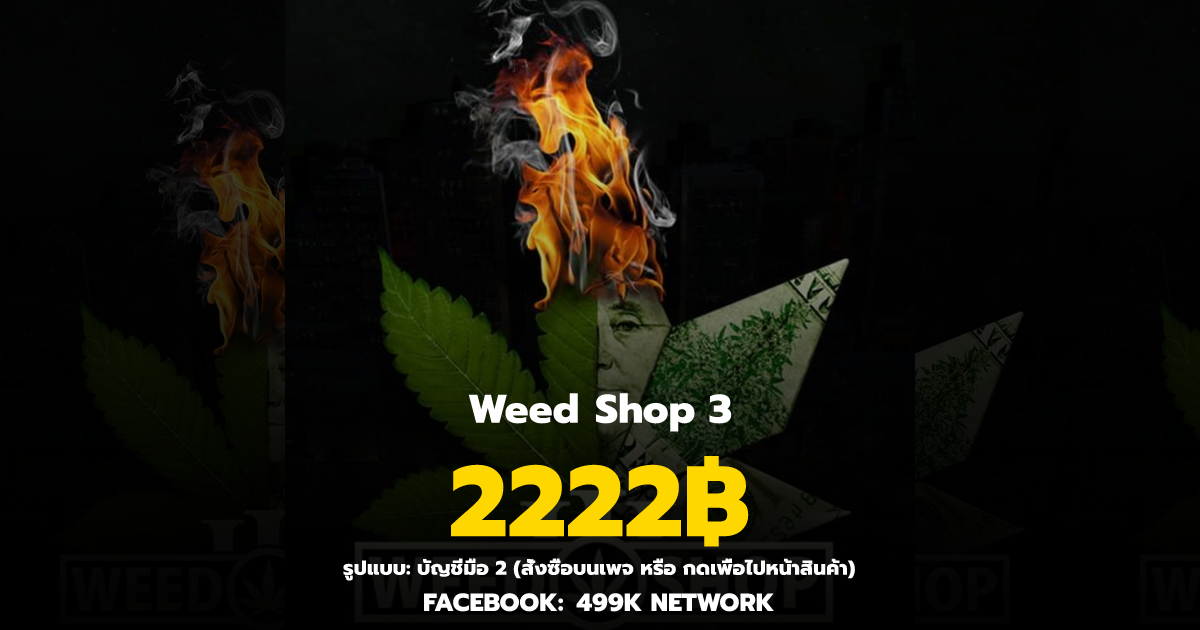 จำหน่าย ไอดี Weed Shop 3 มือสอง | ประกันสูงสุด 30 วัน | พร้อมเพย์ ...