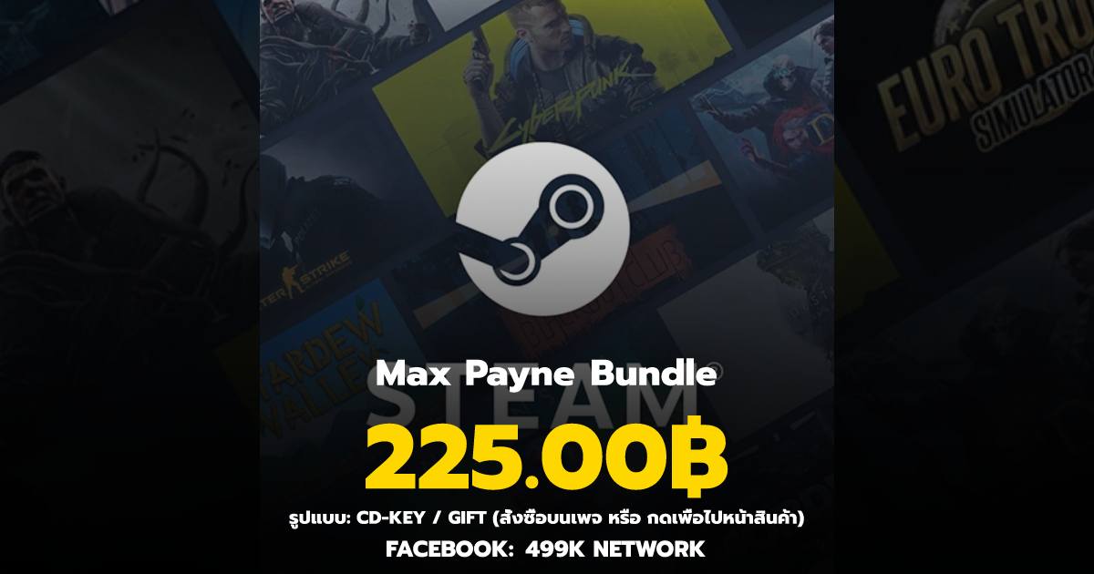 Key Max Payne Bundle ราคา 225฿ ชำระ Truewallet / พร้อมเพย์ได้ | 499K ...